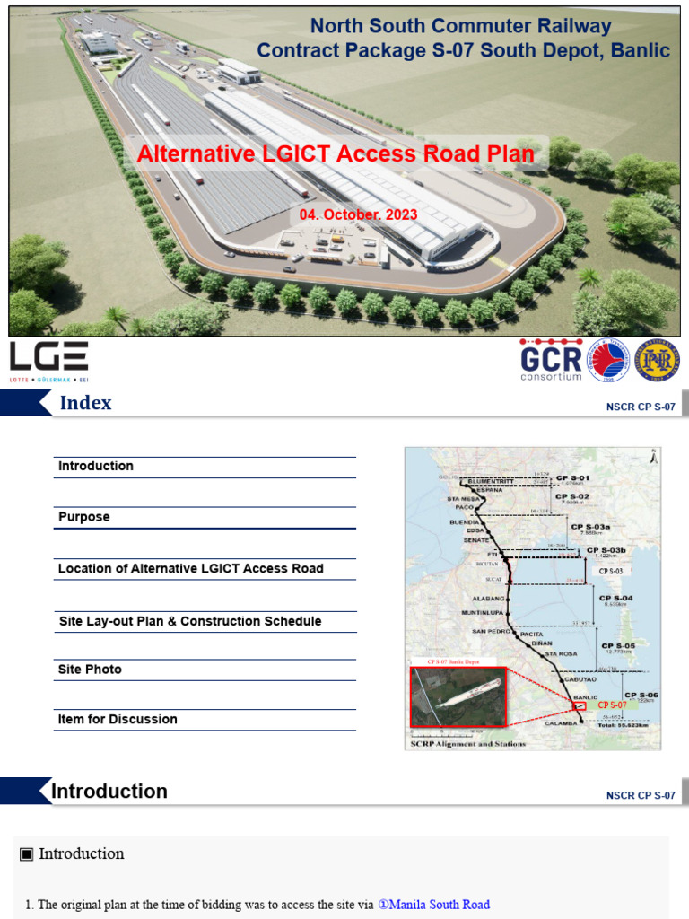 Alternative Access Road (LGICT) 100423 | PDF | Technology & Engineering