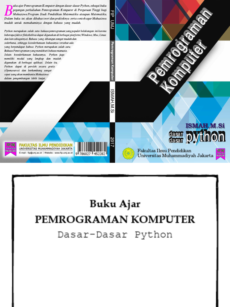 Pemrograman Komputer Dasar-Dasar Python | PDF