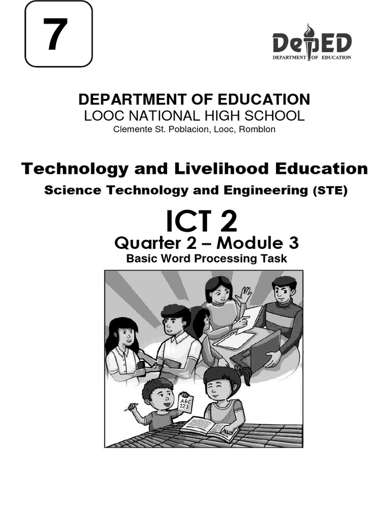 Ict7 Q2 Week 3 4 Ste | Download Free PDF | Microsoft Word | Computer File