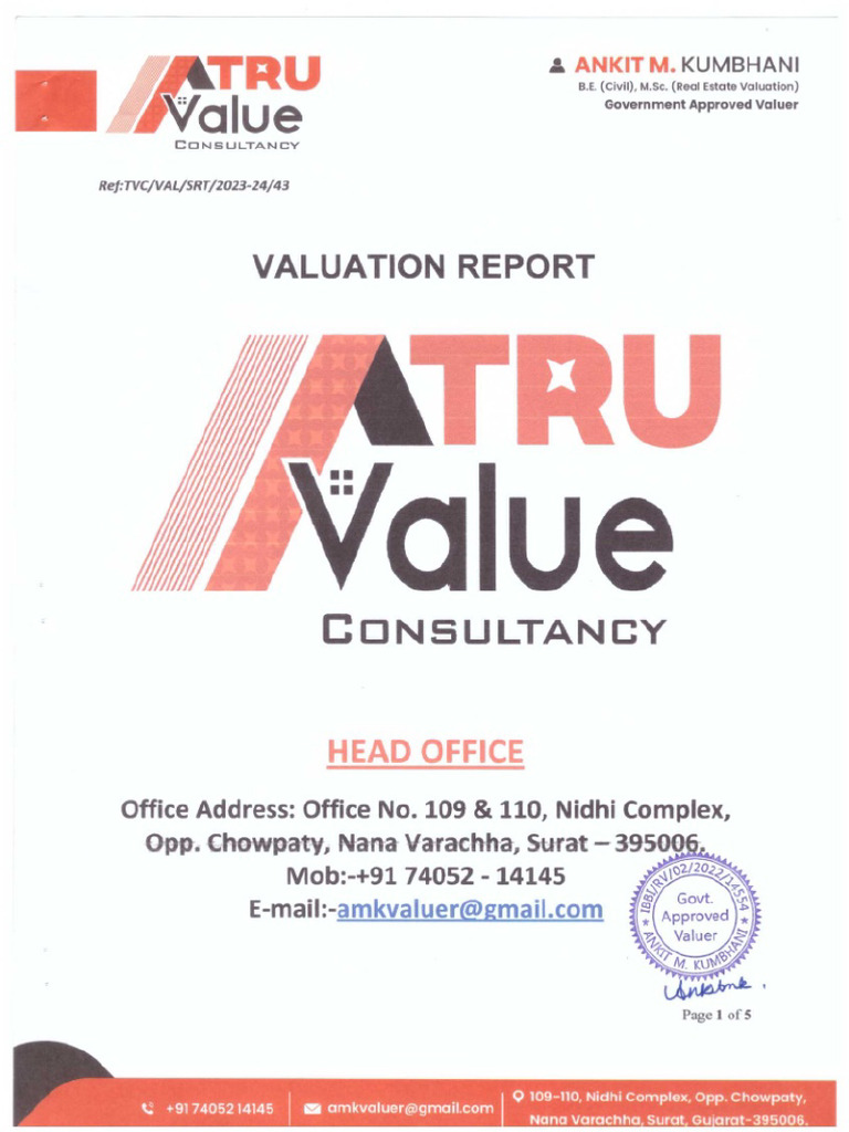 Valuation Report Merged | PDF