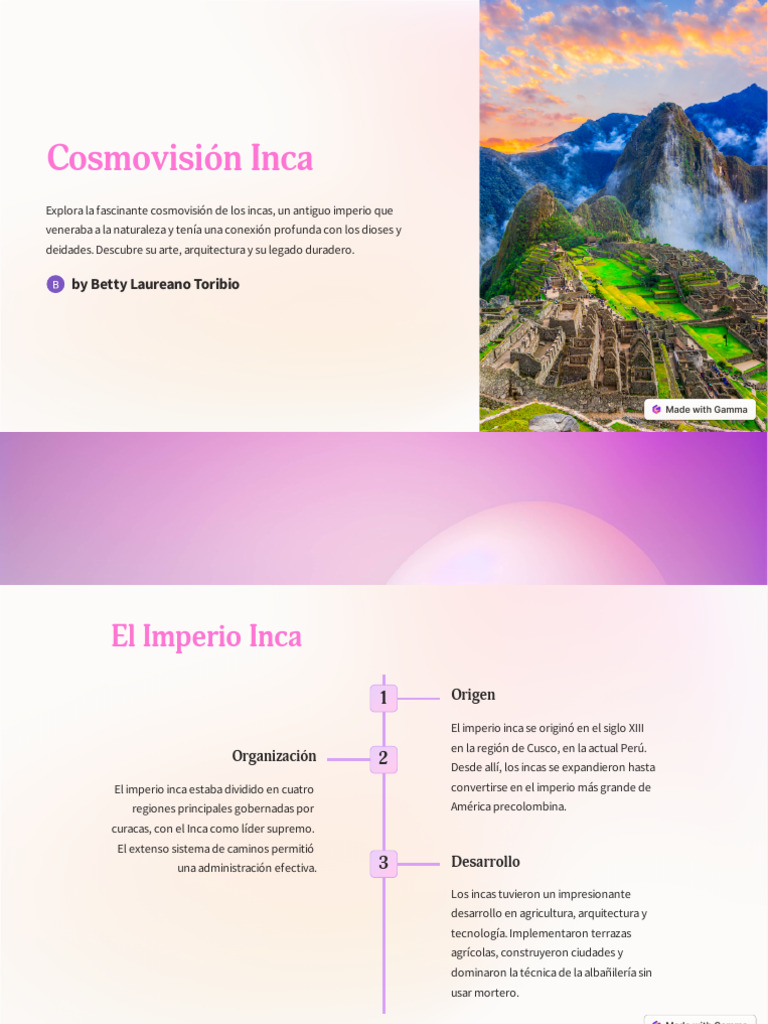 Cosmovision Inca | PDF | Imperio Inca