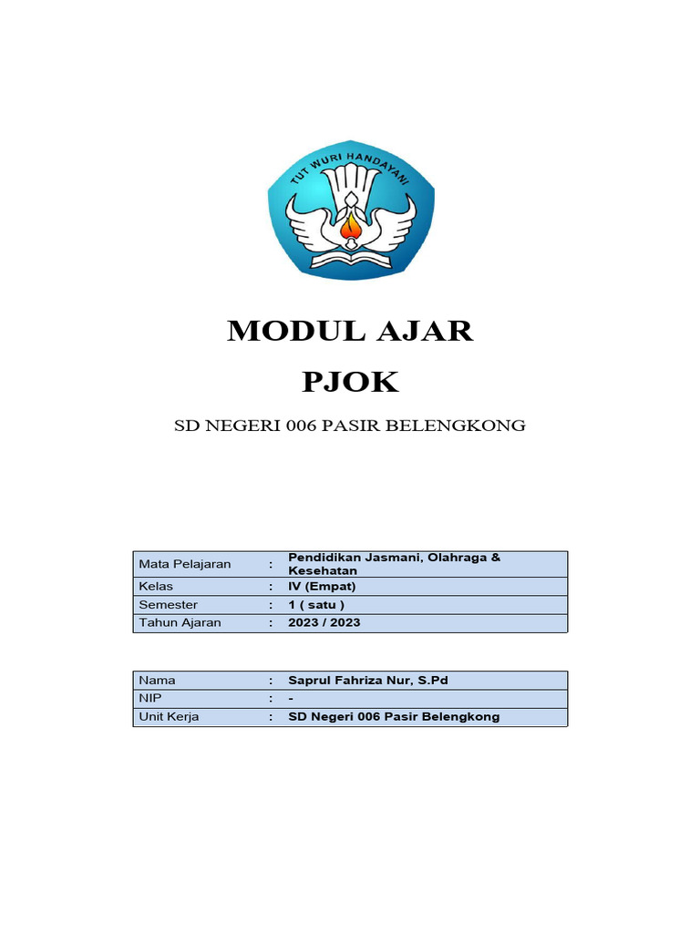 Cover-Modul Ajar | PDF