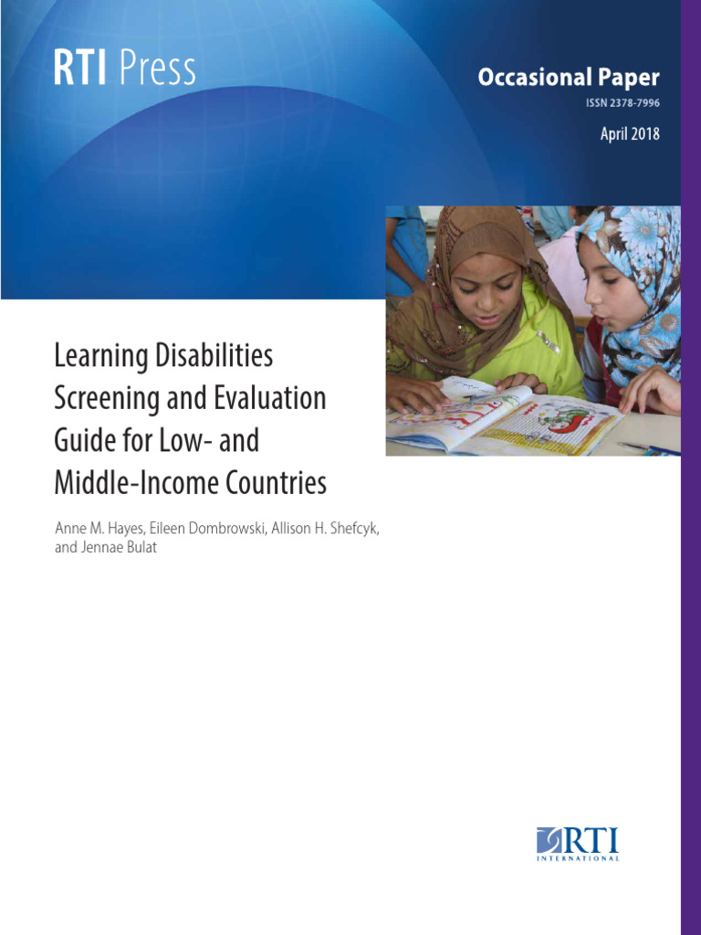 Students LD Screening Guide | PDF | Learning Disability | Intellectual ...