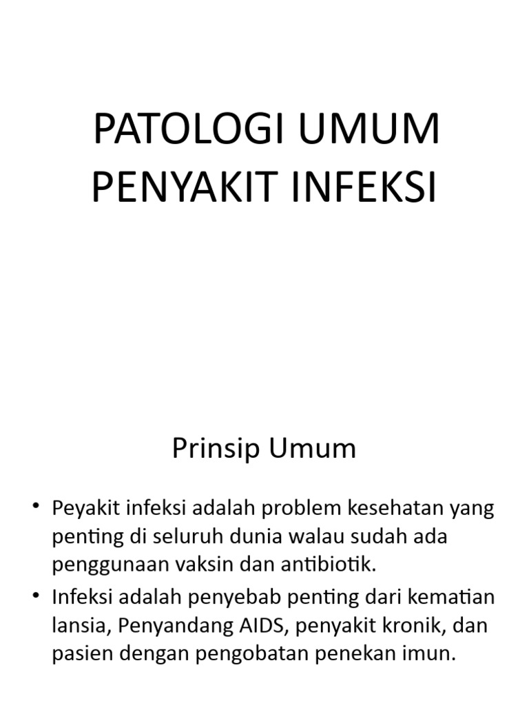 Patogenesis Perubahan Jaringan Akibat Infeksi | PDF