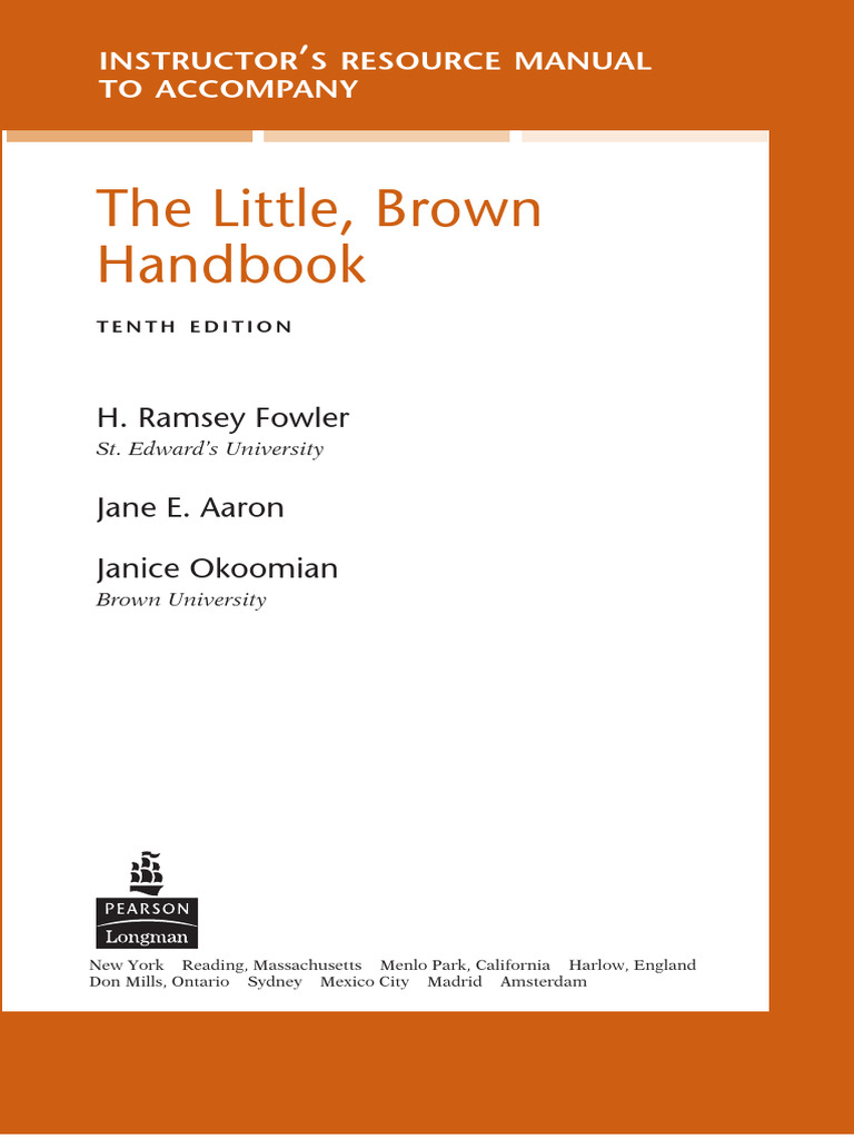 Little Brown Book | PDF | Essays | Rhetoric