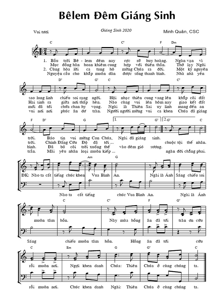 Belem Đêm Giáng Sinh - Thánh Ca | PDF