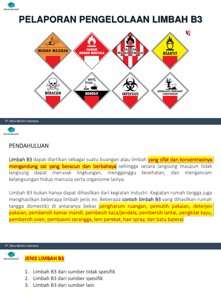 Pelaporan Pengelolaan Limbah B3 6 September 2020 Peserta Lengkap Final | PDF