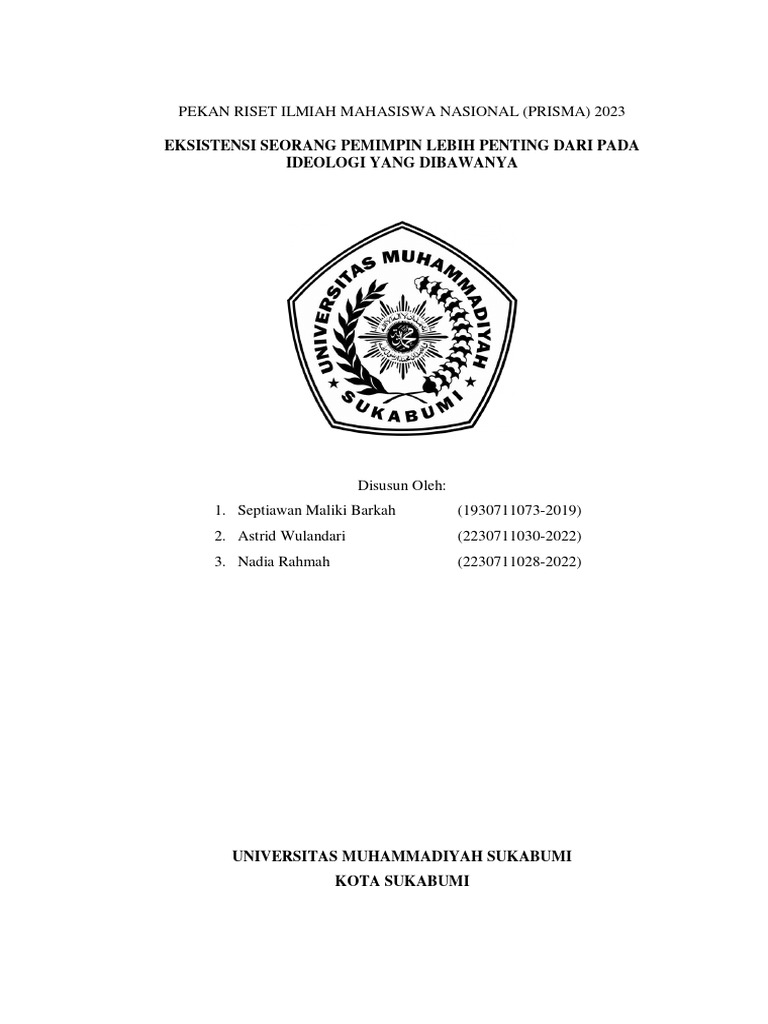 Eksistensi Pemimpin vs Ideologi Politik | PDF