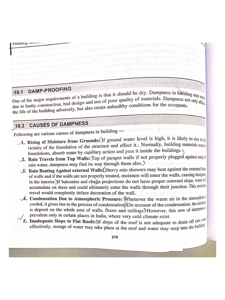 Causes and Prevention of Dampness in Buildings | PDF | Concrete ...