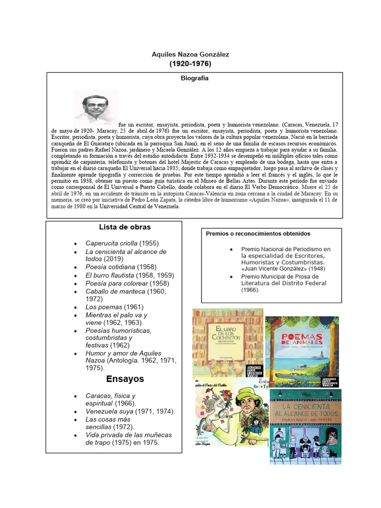 Aquiles Nazoa | PDF