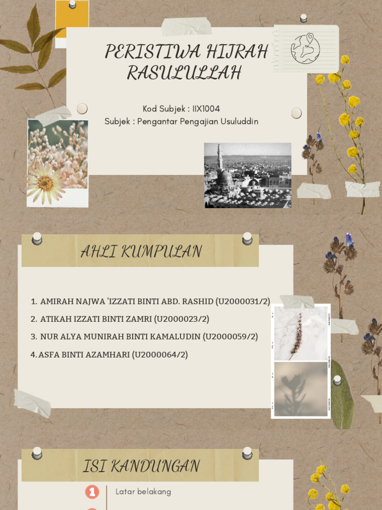 Peristiwa Hijrah Rasulullah | PDF