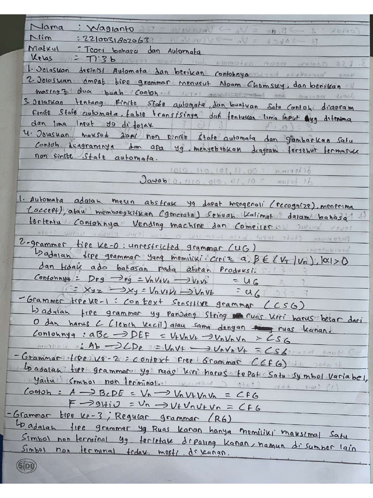 Uts Graf Dan Automata | PDF