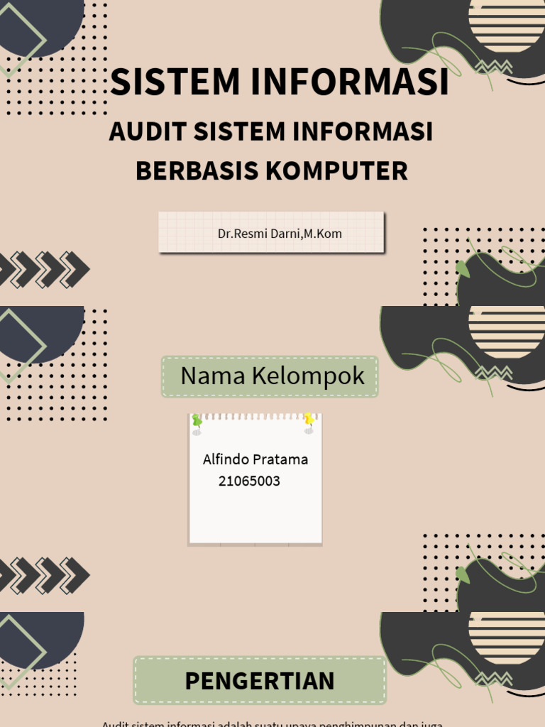 Jenis dan Tujuan Audit Sistem Informasi | PDF