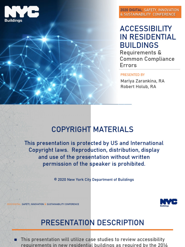 Accessibility in Residential Buildings | PDF