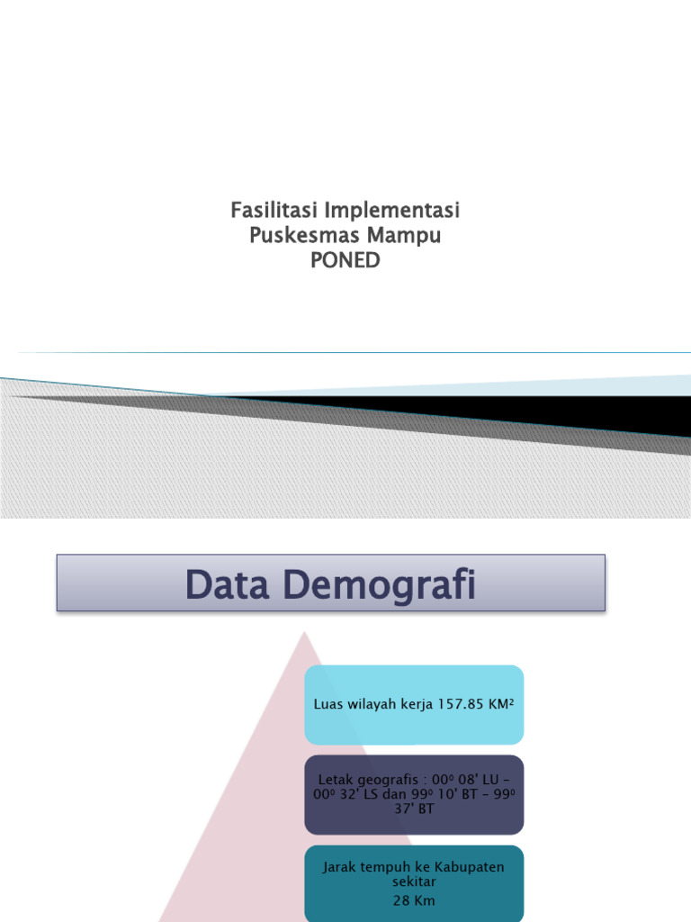 Data Puskesmas Kinali 2023: Demografi & Pelayanan | PDF