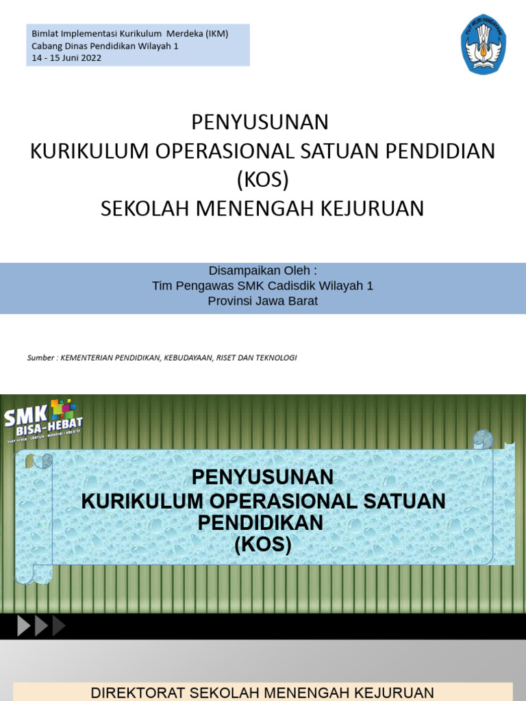 3 - Penyusunan Kurikulum Operasional Sekolah (KOS) | PDF
