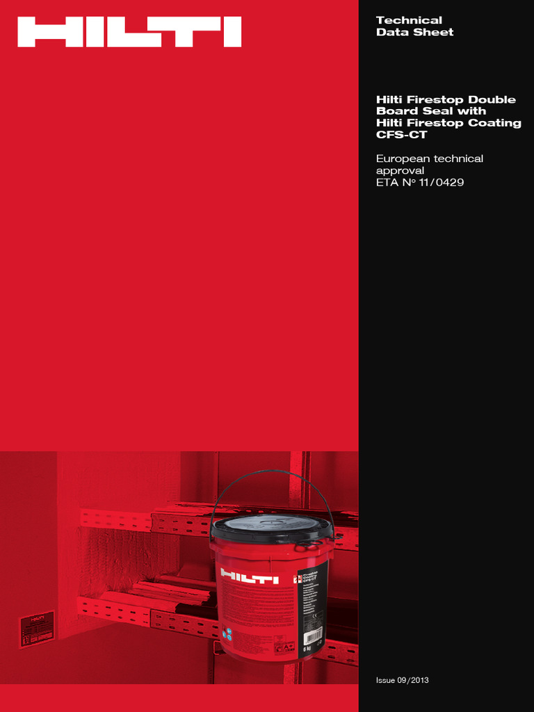 Hilti Firestop Double | PDF | Pipe (Fluid Conveyance) | Thermal Insulation