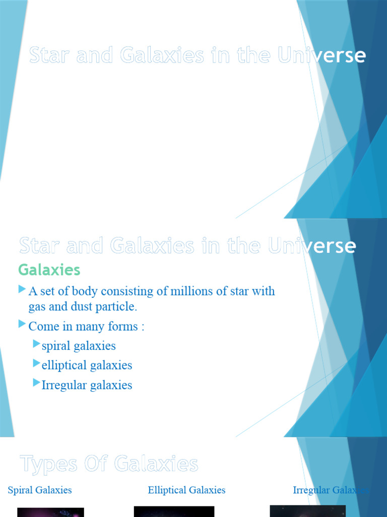 Star and Galaxies in The Universe | PDF | Stars | Galaxy