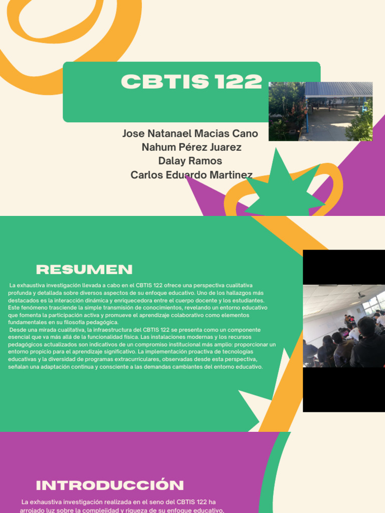 Interacción Educativa en CBTIS 122 | PDF | Evaluación | Comportamiento