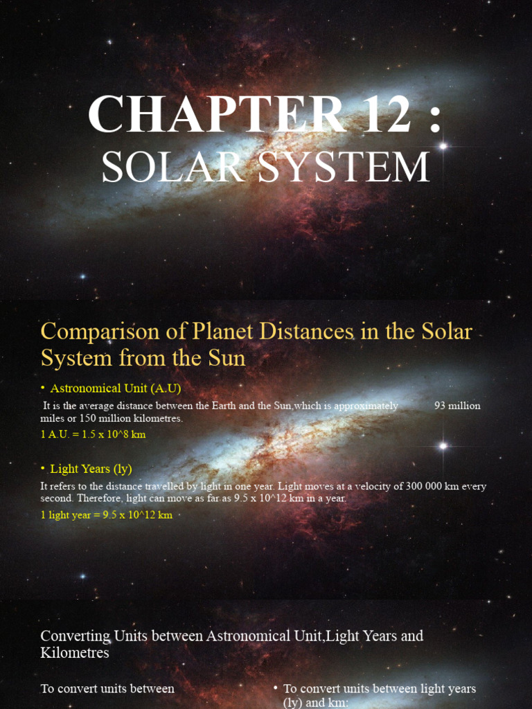 Solar System: Planetary Distances | PDF | Planets | Solar System