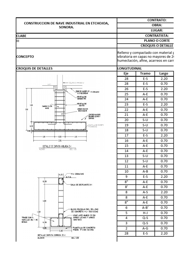 Cuantificacion de Relleno | PDF