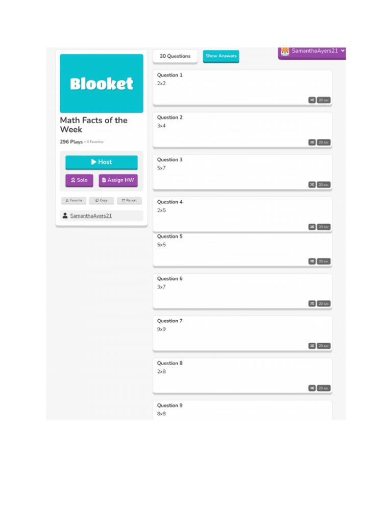 Blooket Quiz | PDF