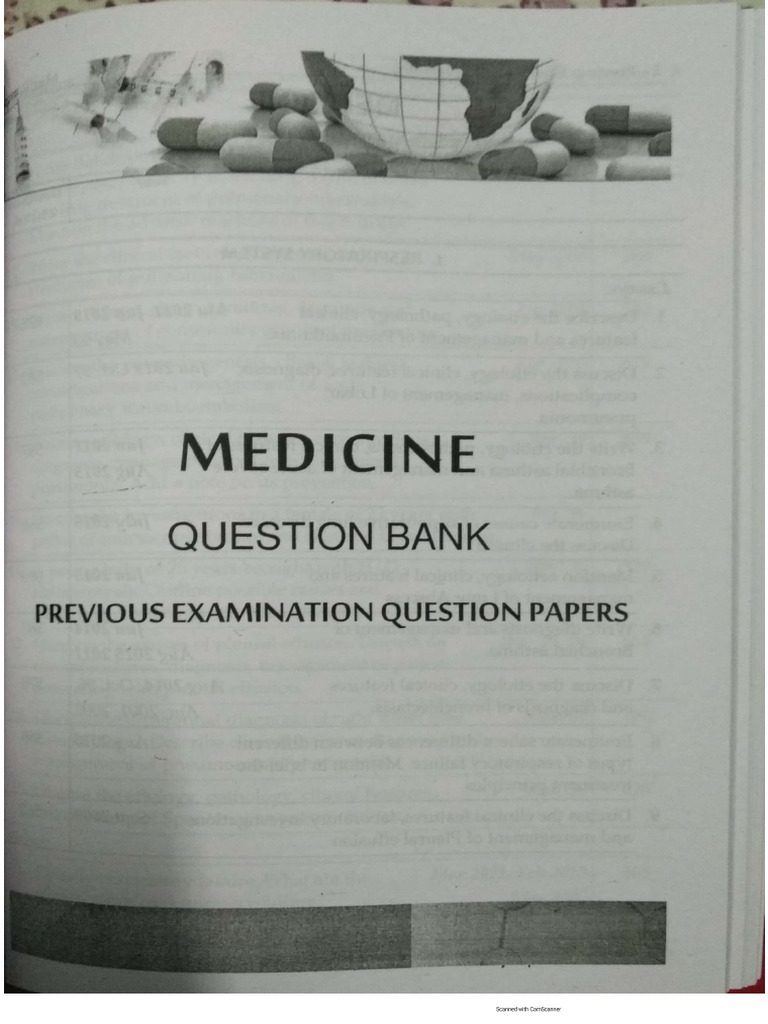 Medicine Osmania Question Bank | PDF