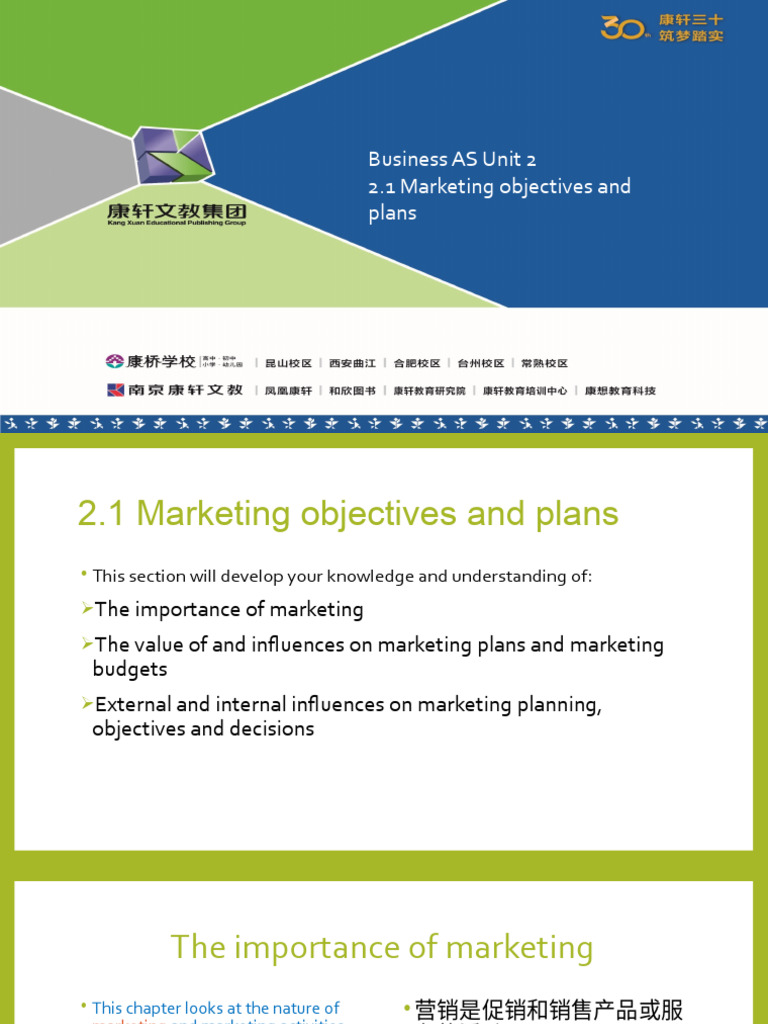 Marketing Objectives and Strategies Overview | PDF | Marketing | Economies