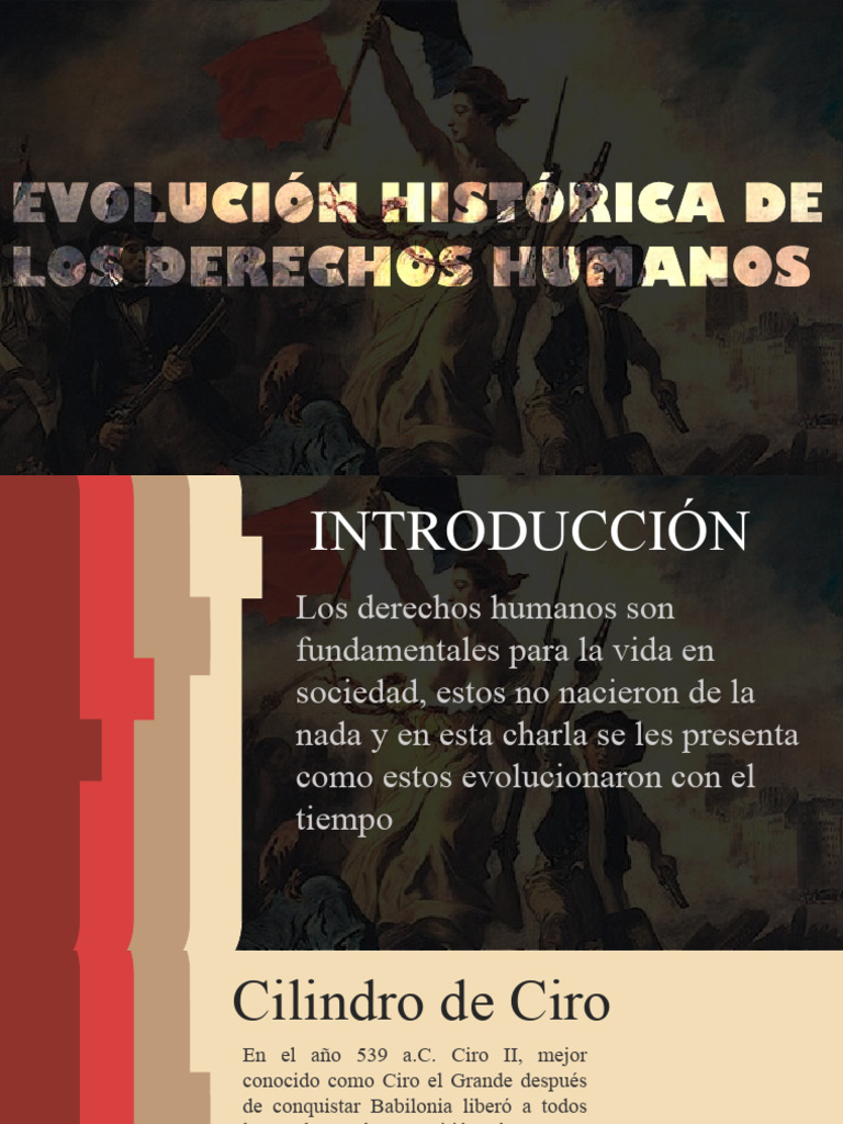 Evolución Histórica de Los Derechos Humanos Copia 2 | PDF | Ciro el ...
