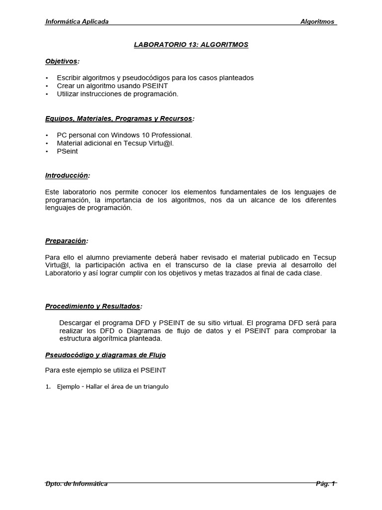 L13 Algoritmos | PDF | Algoritmos | Programación de computadoras