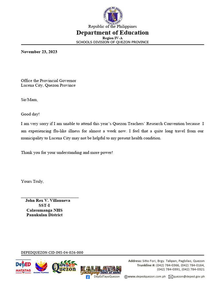 Depedquezon New Heading Footer 2023 | PDF | Wellness