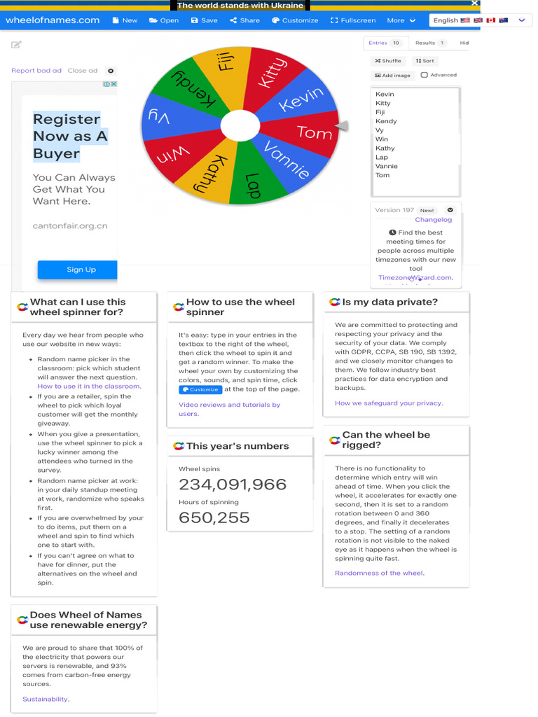 Wheel of Names Random Name Picker 2 | PDF | Computing | Cyberspace
