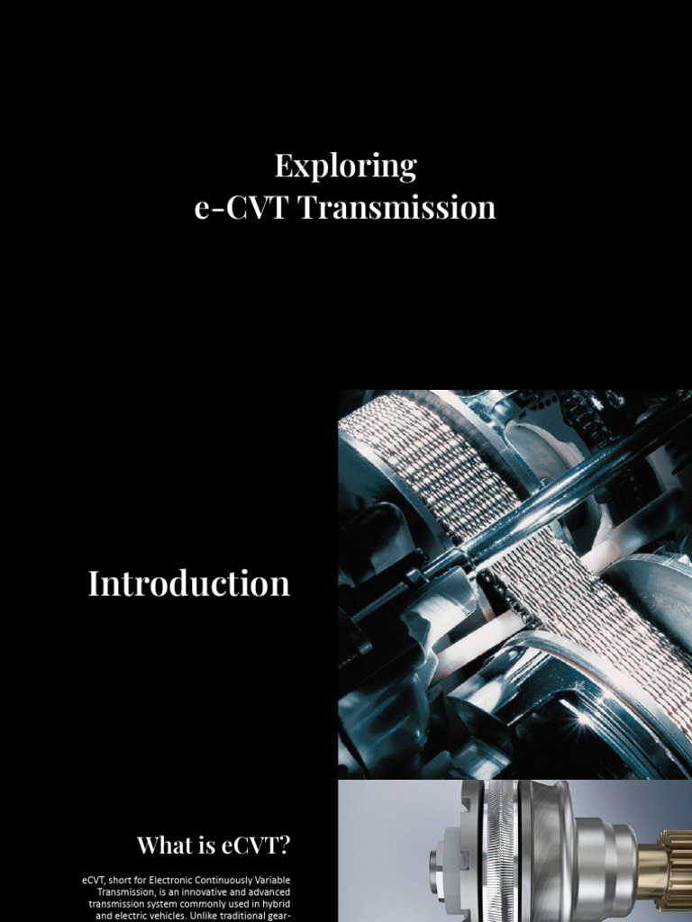 E CVT | PDF | Engines | Vehicle Technology