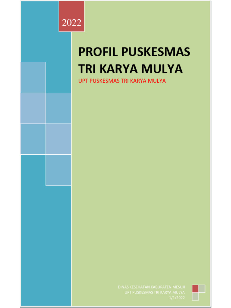 Profil Blud Puskesmas Tri Karya Mulya 2022 | PDF