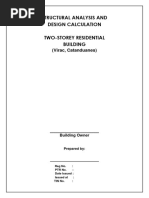 Sample Structural Analysis For Building Permit Application - 2 Storey Dwelling | PDF ...