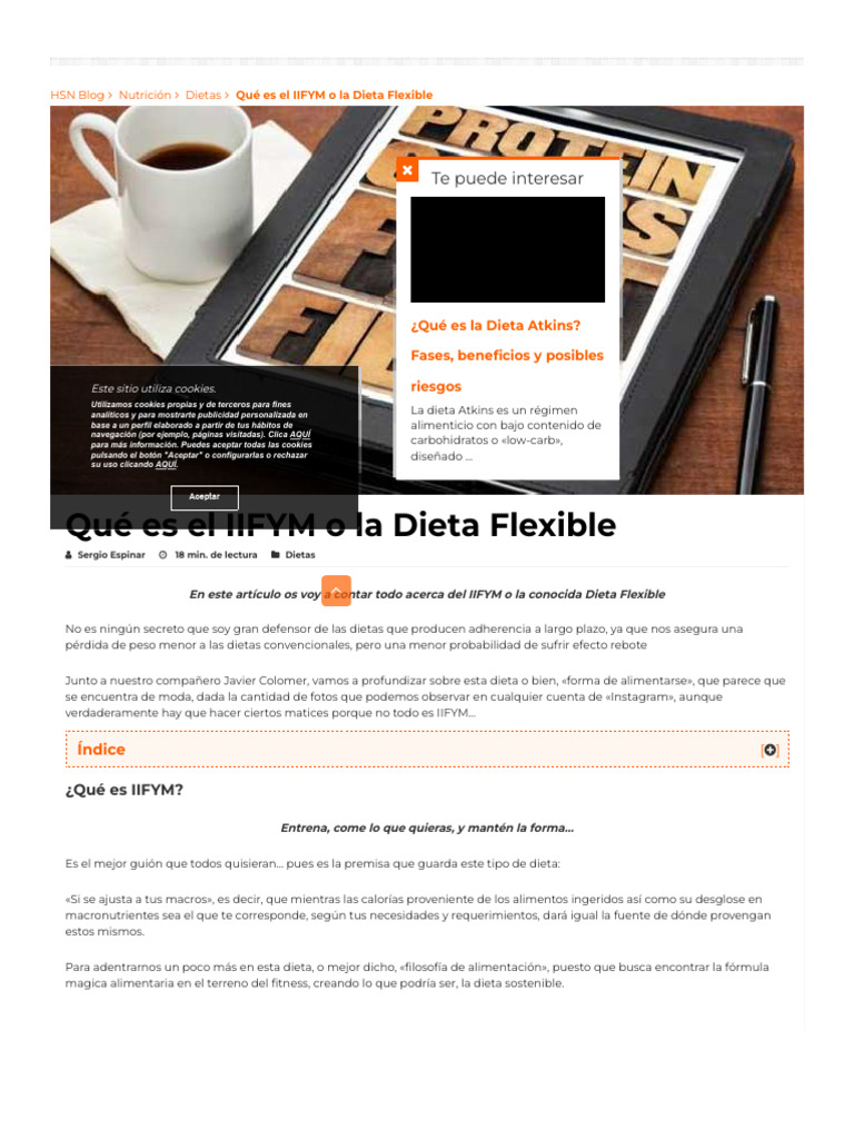 Dieta Flexible: IIFYM Explicado | PDF | Tejido adiposo | Dieta