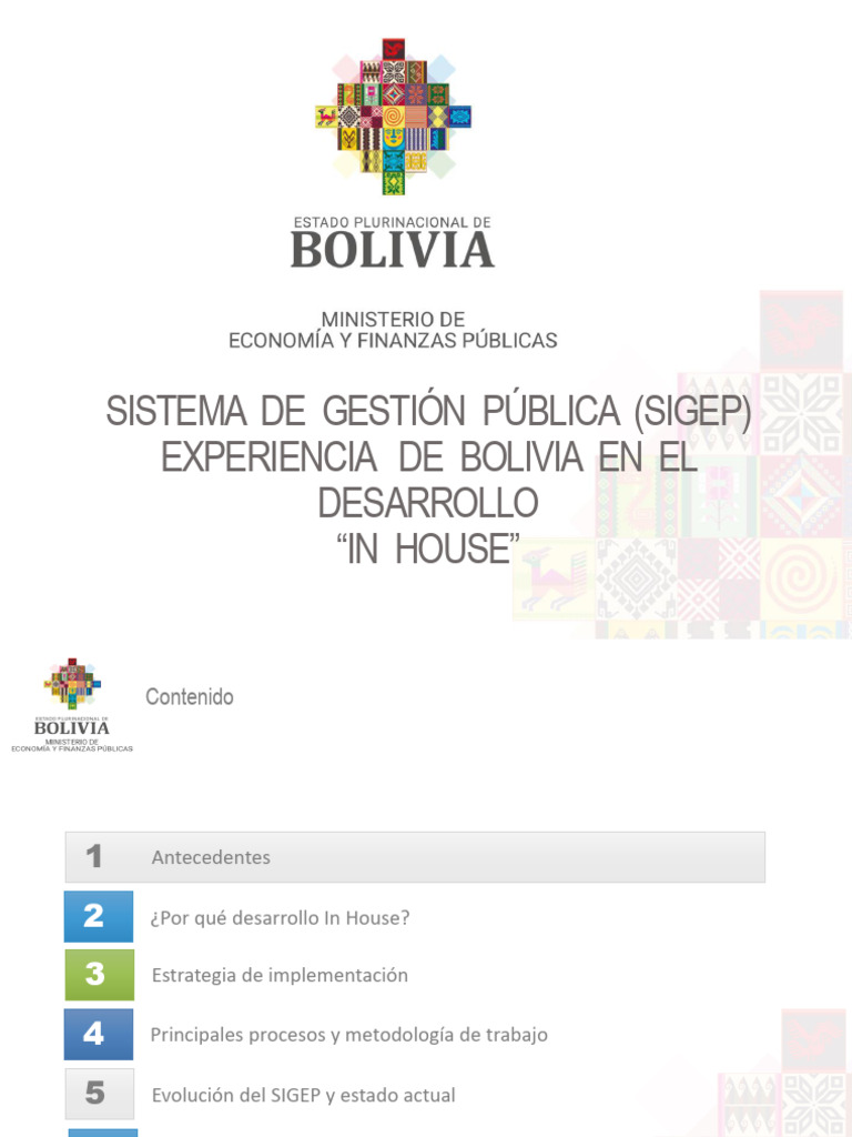 Bolivia SIGEP Implementation Esp | Descargar gratis PDF | Scrum (desarrollo de software) | Software