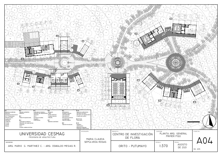 A04 Planta Arq. General Primer Piso | PDF | Botánica