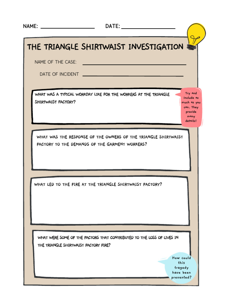 Triangle Shirtwaist Investigation | PDF | Occupational Safety And ...