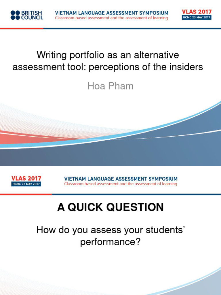 BC - Writing Portfolio As An Alternative Assessment Tool, Perceptions ...