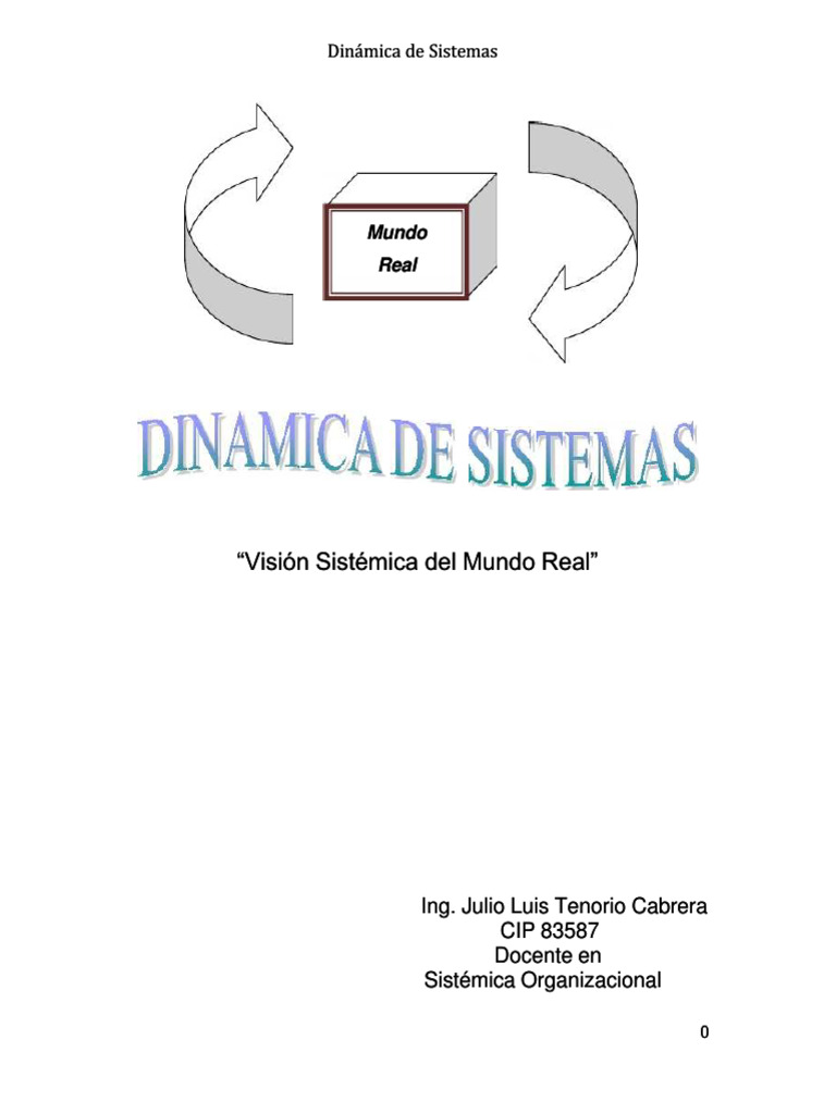 Edoc - Pub Libro Dinamica de Sistemas Luis Tenorio | PDF | Simulación | Software