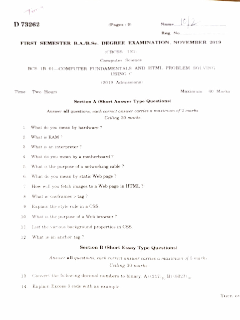 HTML QP | PDF | Html | World Wide Web