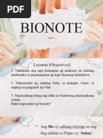 Filipino 12 Bionote | PDF