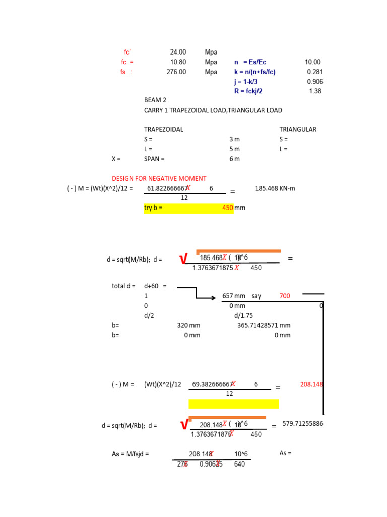 Beam 1 Trapezoidal Triangular | PDF