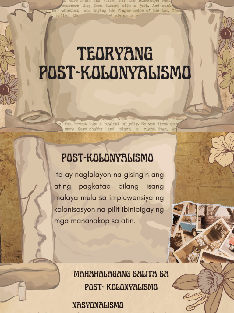Teoryang Post-Kolonyalismo | PDF