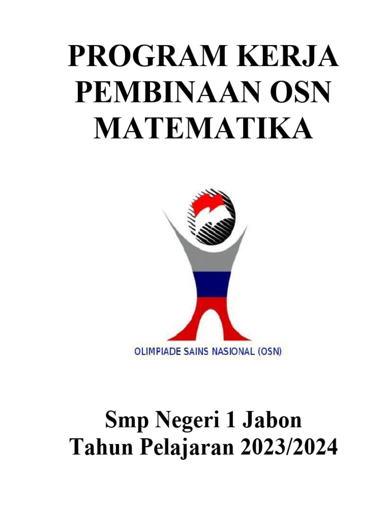 Desain Cover Program OSN Matematika | PDF | Karier & Perkembangan