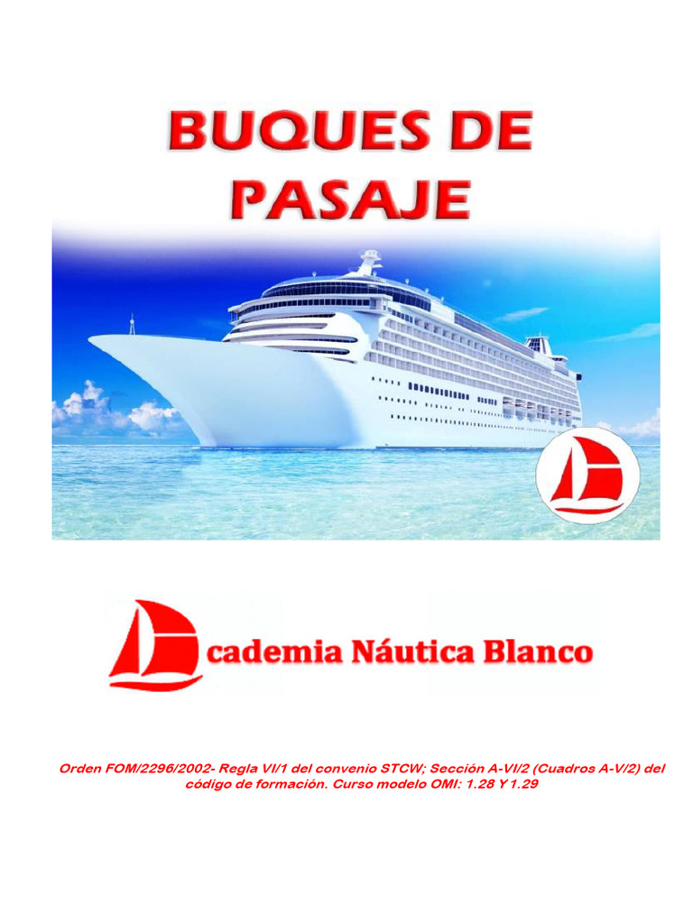 Manual Buques de Pasaje ANB | PDF