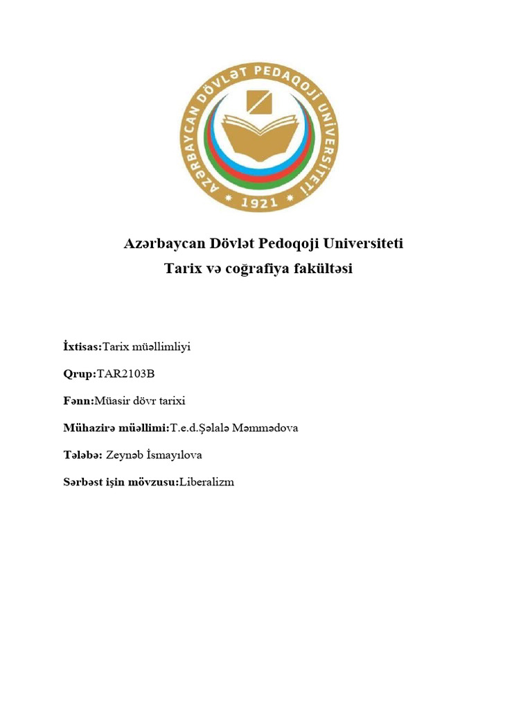 TİTUL VƏRƏQİ | PDF