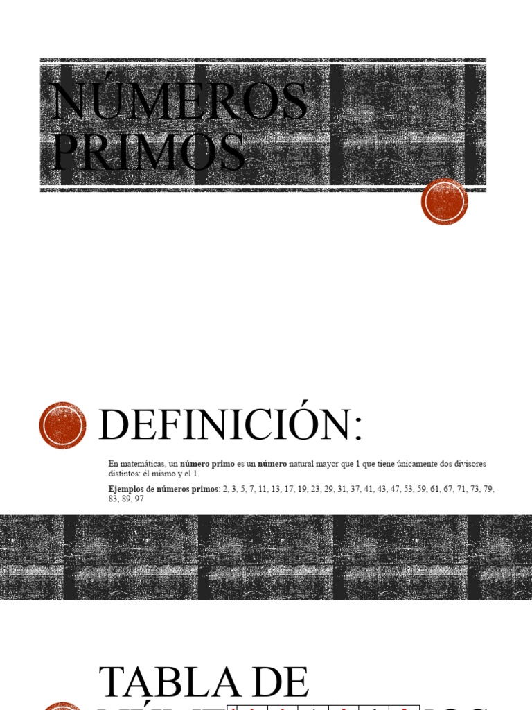 Números Primos | PDF | Métodos y materiales de enseñanza
