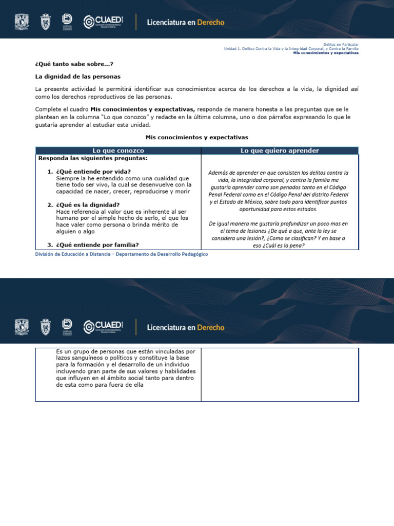 Mis Conocimientos y Expectativas ¿Qué Tanto Sabe Sobre ? Unidad 1 | Descargar gratis PDF ...